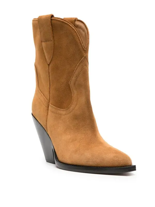 Isabel Marant Étoile Leyane 90mm Suede Boots - Brown