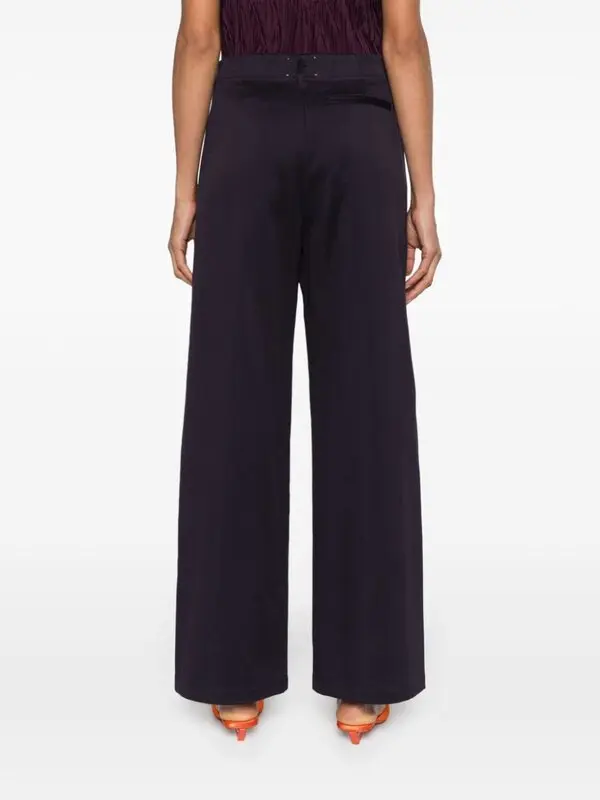 FORTE_FORTE Straight-leg Cotton-blend Trousers