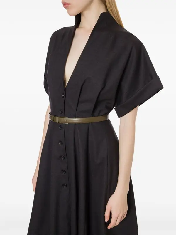 philosophy shirt dress Philosophy di Lorenzo Serafini - Brown silk shirt dress A04502116