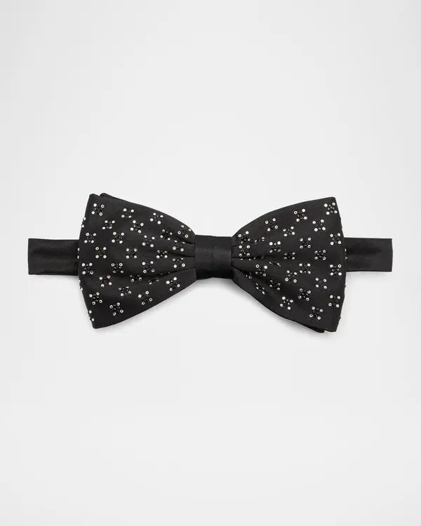 Stefano Ricci Crystal-embellished Bow Tie