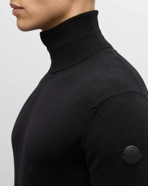 Moncler Solid Wool Turtleneck Pullover