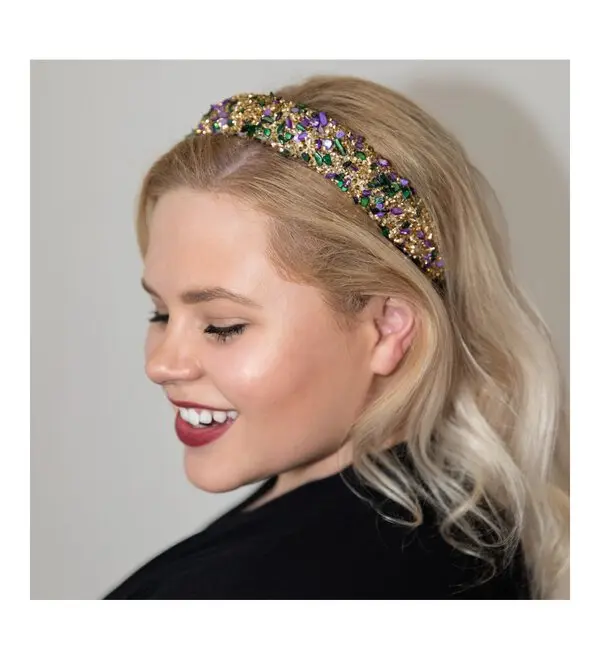 HEADBANDS OF HOPE Mardi Gras Inspired Headband - Gold