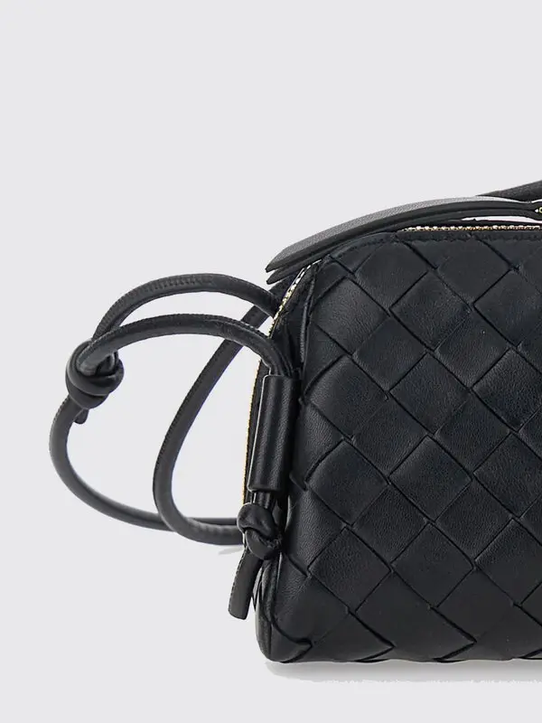 Bottega Veneta Intrecciato Mini Crossbody Bag - Black