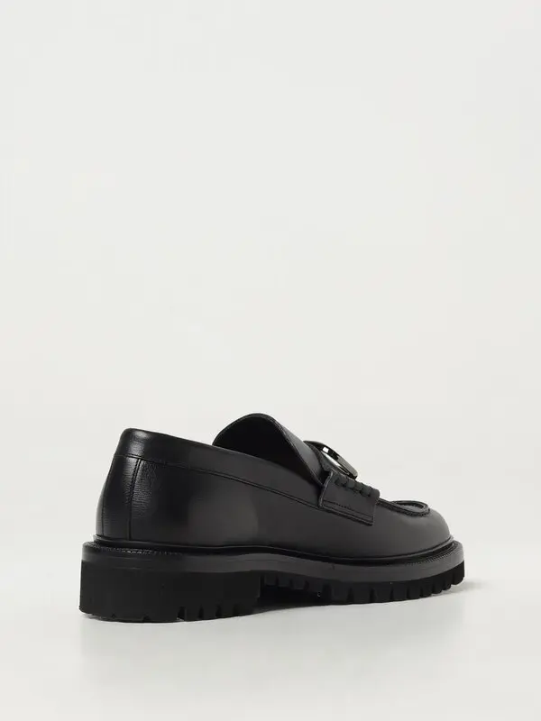 Valentino Garavani Leather Loafers With Metal Detail