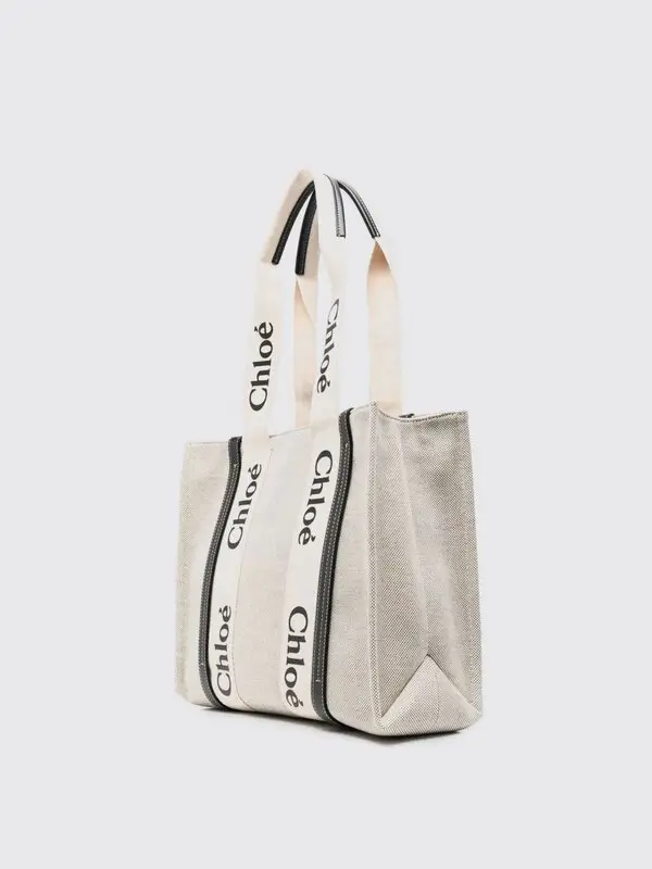 Chloé Woody Medium Tote - White - 10% Off | Editorialist