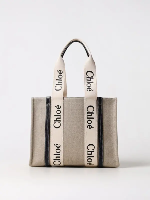 Chloé Woody Tote Bag - White
