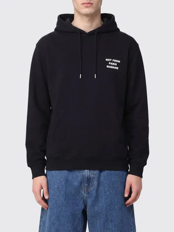 Drole De Monsieur Logo Hooded Sweatshirt - Black