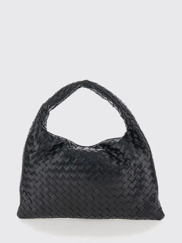 Bottega Veneta Woven Leather Shoulder Bag - Black