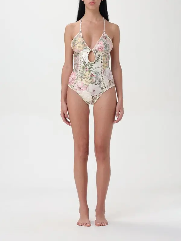 Zimmermann Floral Swimsuit - Pink