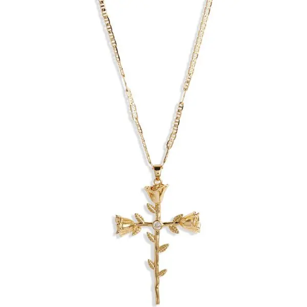CHILD OF WILD Rosa Sacra Pendant Necklace - Gold