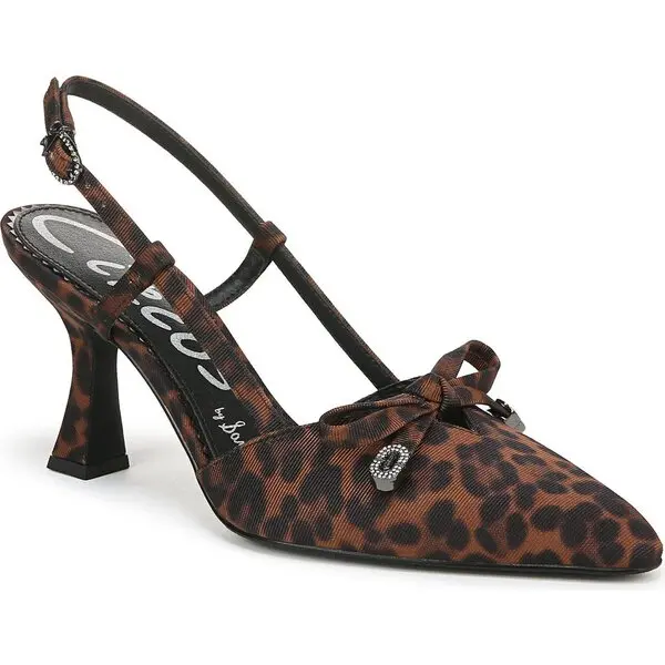 CIRCUS NY BY SAM EDELMAN Monica Slingback Pumps - Black Natural Multi