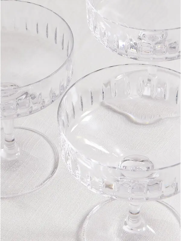 SOHO HOME Roebling Set Of Four Crystal Champagne Coupes