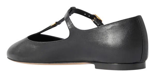 Chloé Marcie Embellished Leather Ballet Flats - Black
