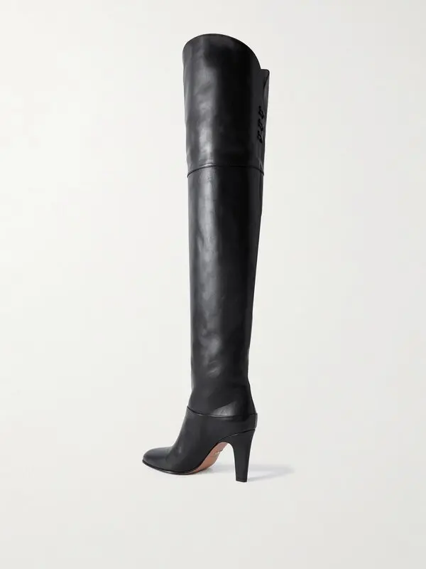 Chloé Eve Leather Over-the-knee Boots - Black