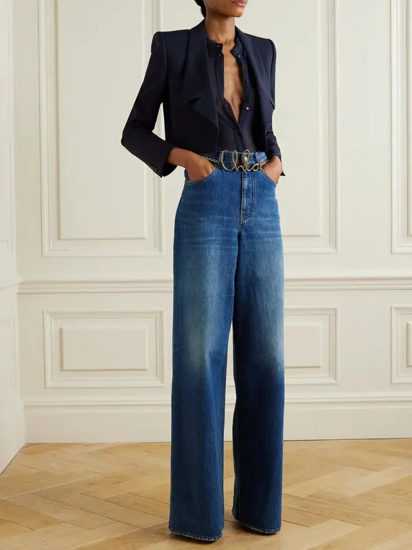 Chloé High-rise Wide-leg Jeans - Blue