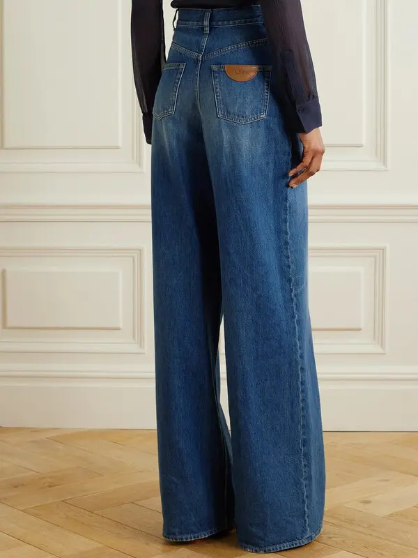 Chloé High-rise Wide-leg Jeans - Blue