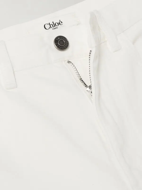 Chloé Cropped High-rise Straight-leg Jeans
