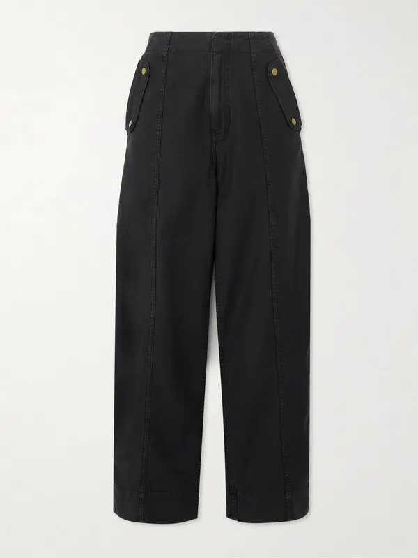 FRAME Utility Barrel Cotton-canvas Pants