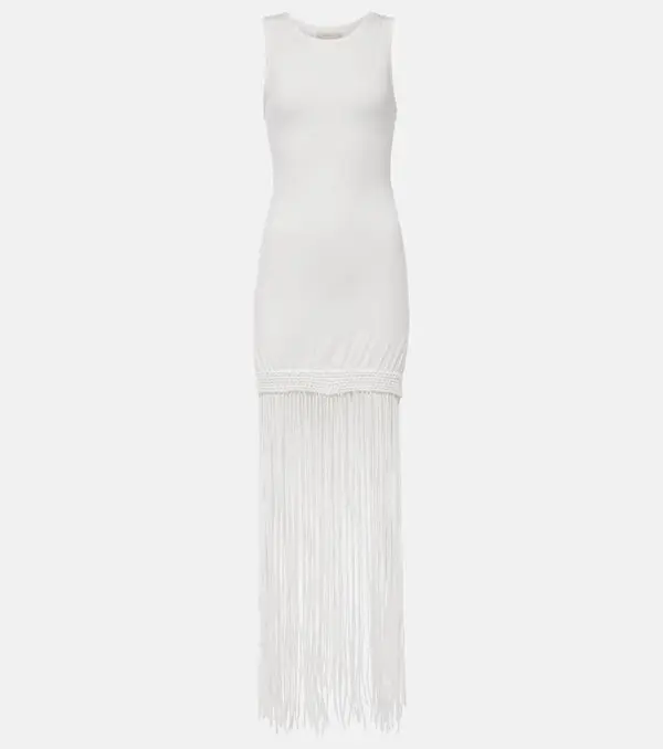Faithfull The Brand Maceio Fringed Cotton Minidress - White