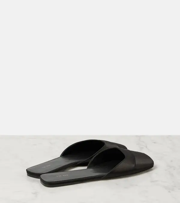 THE ROW Milla Satin Slides