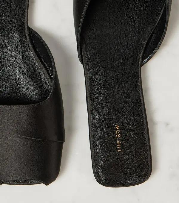 THE ROW Milla Satin Slides