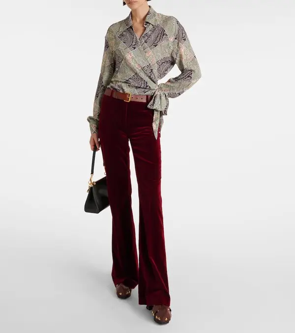 Etro Printed Wrap Top