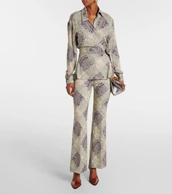 Etro Printed Wrap Top