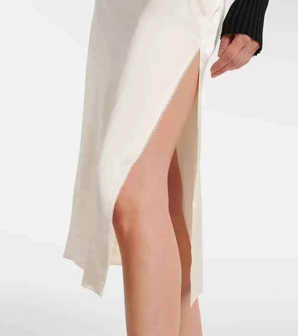 Jacquemus La Jupe Notte Midi Skirt - White