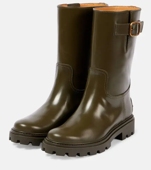 TOD'S Leather Biker Boots