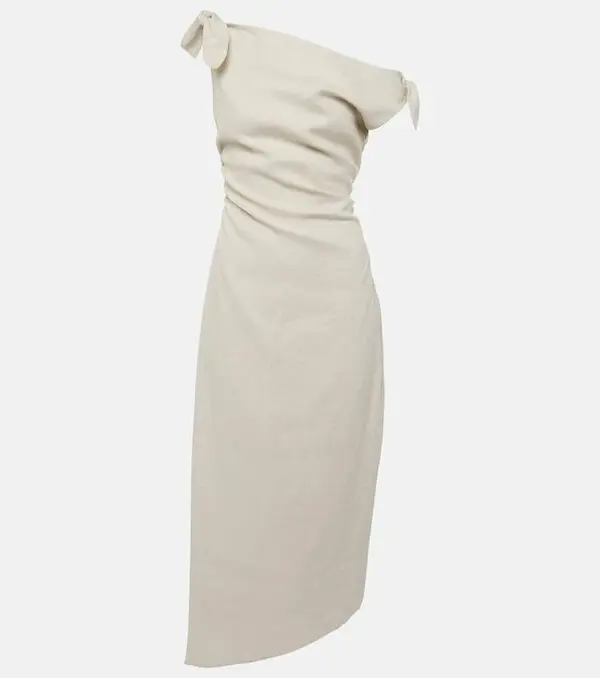 SIR. Affogato Linen Midi Dress
