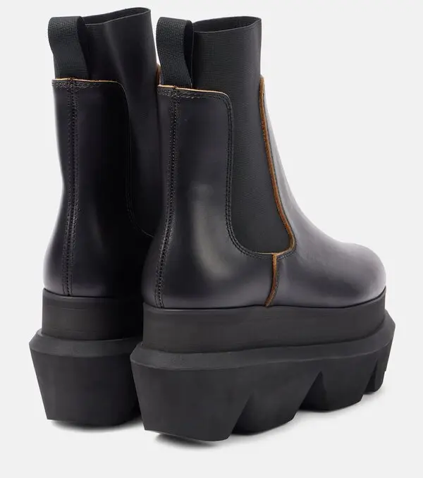 Sacai Leather Chelsea Boots