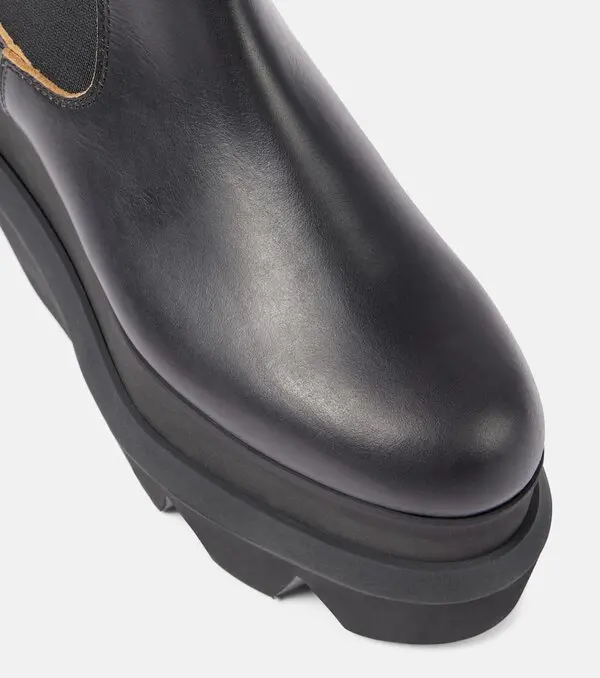 Sacai Leather Chelsea Boots