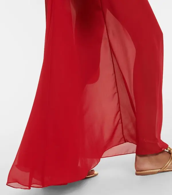 ADRIANA DEGREAS Holiday Open-back Maxi Dress