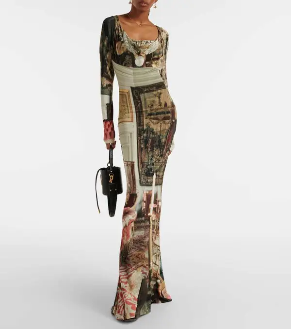 VIVIENNE WESTWOOD Saloon Printed Maxi Dress