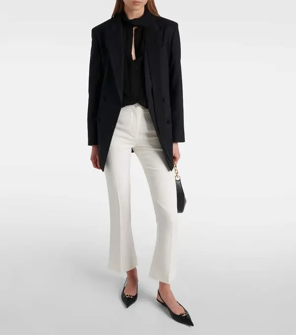 Valentino Garavani Cady Couture Flared Pants - Red