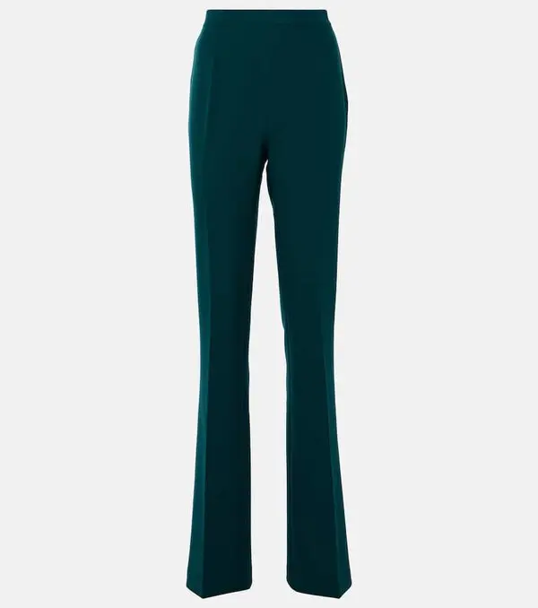 Safiyaa Alexa High-rise Flared Pants - Green