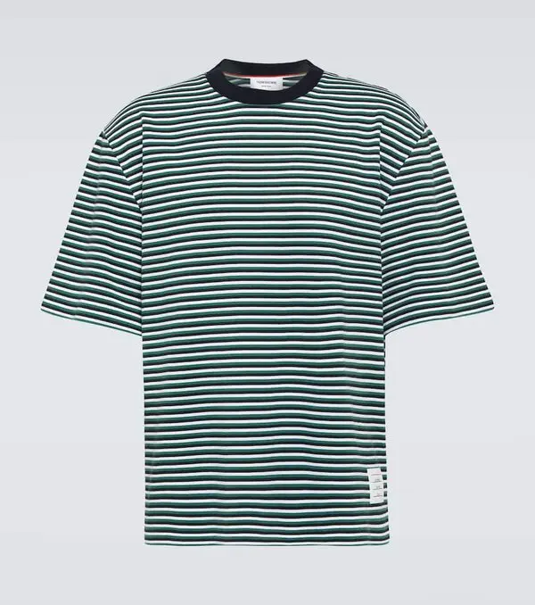 Thom Browne Striped Oversized Cotton T-shirt