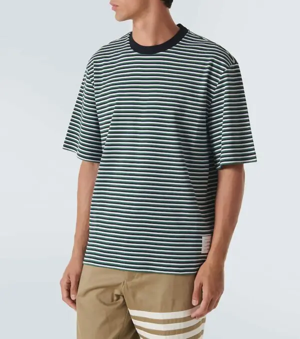 Thom Browne Striped Oversized Cotton T-shirt