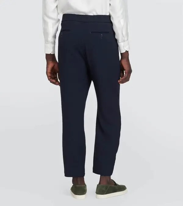 Giorgio Armani Straight Leg Wool-blend Trousers