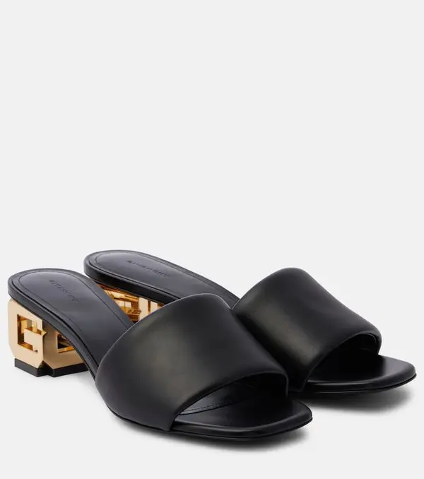 Givenchy G Cube Leather Mules