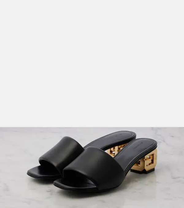 Givenchy G Cube Leather Mules