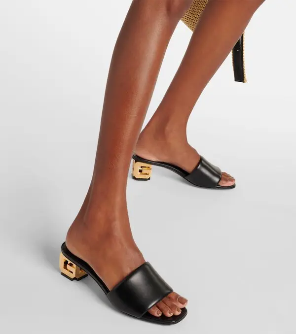 Givenchy G Cube Leather Mules