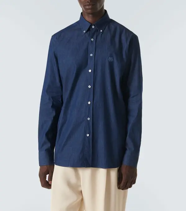Etro Logo Denim Shirt