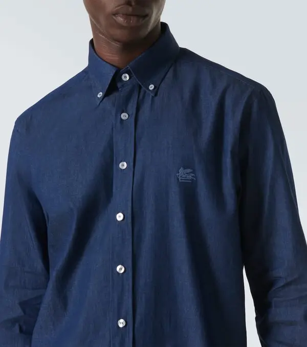 Etro Logo Denim Shirt