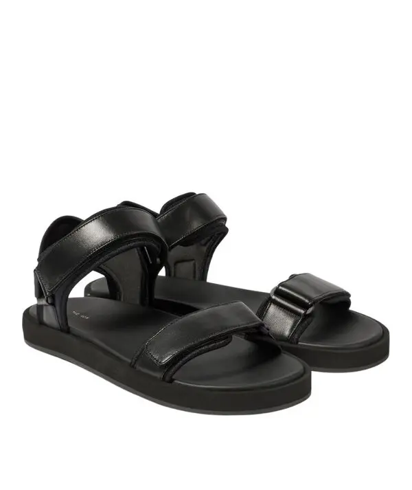 THE ROW Hook-and-loop Leather Sandals