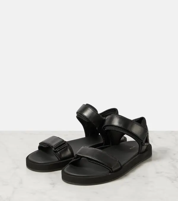 THE ROW Hook-and-loop Leather Sandals