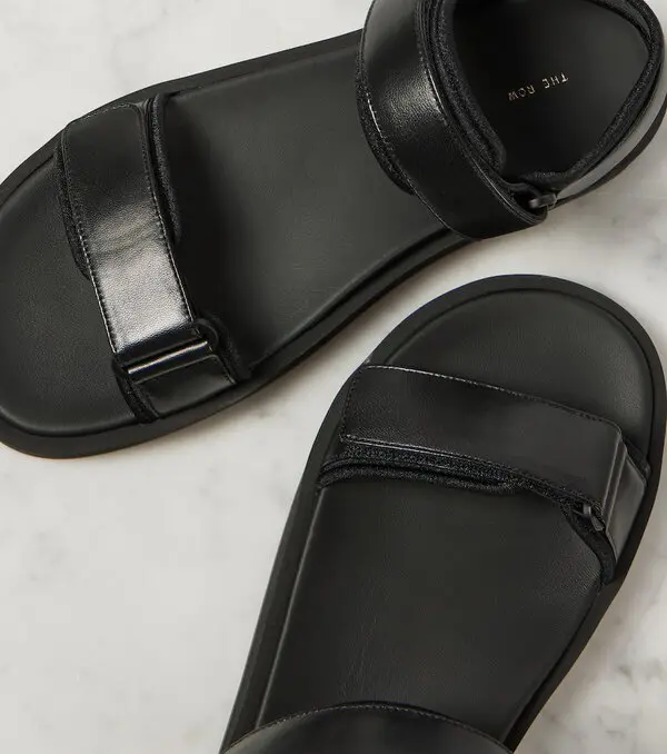 THE ROW Hook-and-loop Leather Sandals