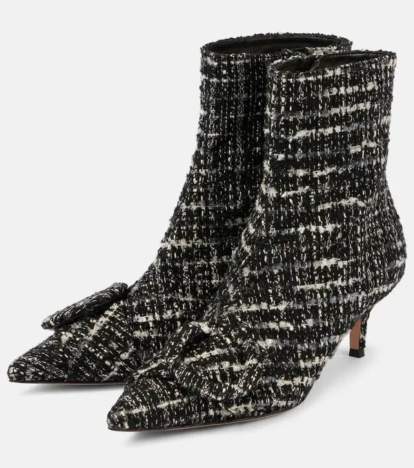GIANVITO ROSSI Bouclé Ankle Boots