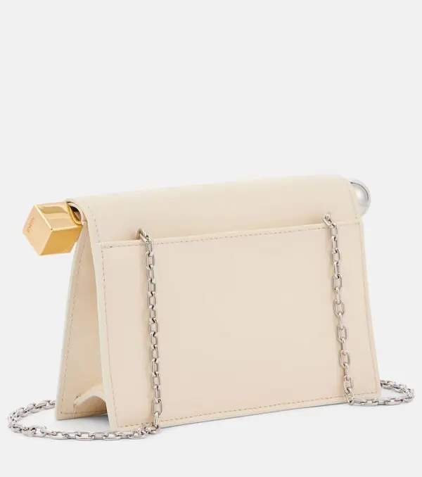 Jacquemus La Petite Pochette Rond Carré Leather Clutch