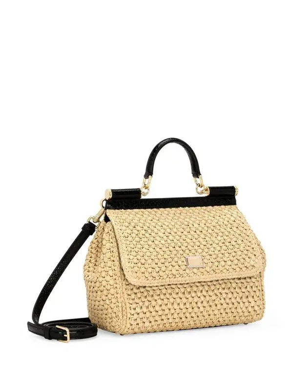 Dolce & Gabbana Large Sicily Handbag - Neutrals